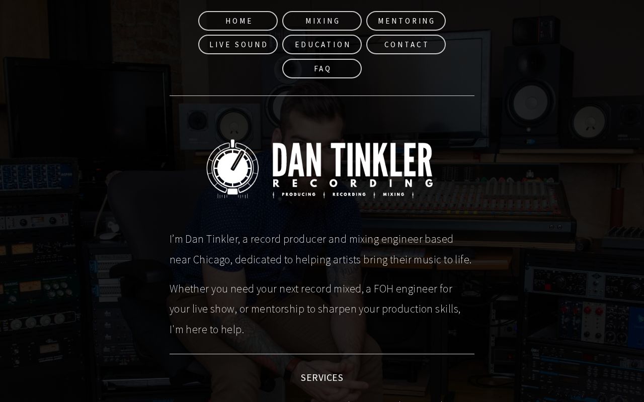 Dan Tinkler Recording